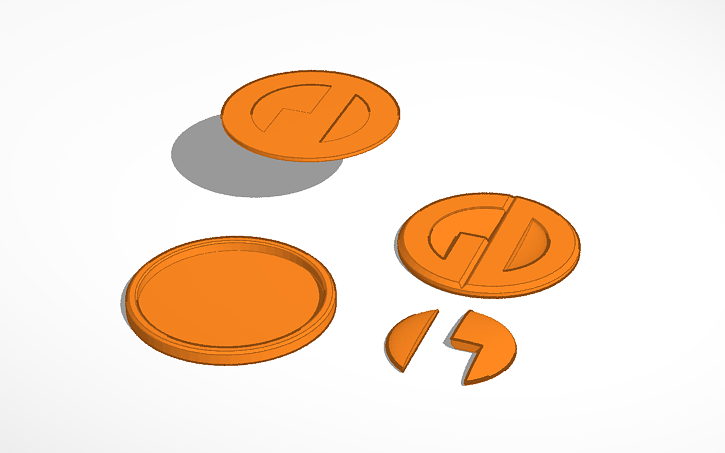3D design GD Coasters - Tinkercad
