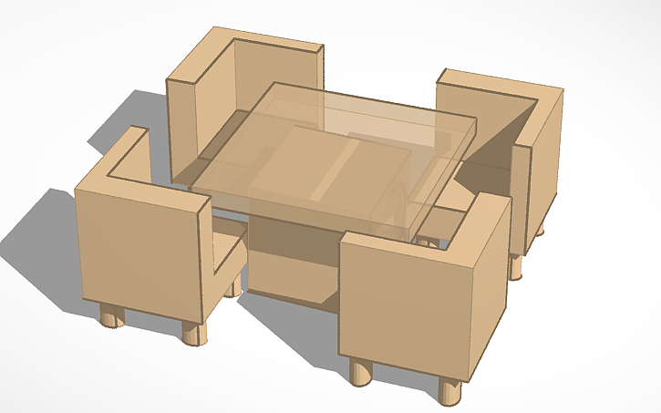 3D design Coffee Table - Tinkercad