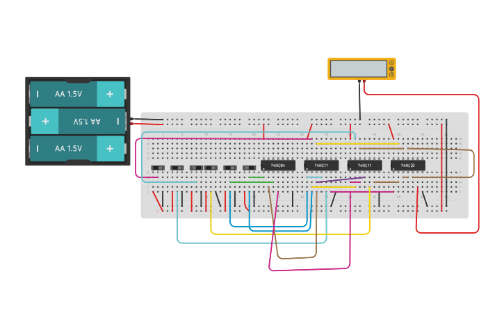 Circuit design b420051 4x1 multiplexer | Tinkercad