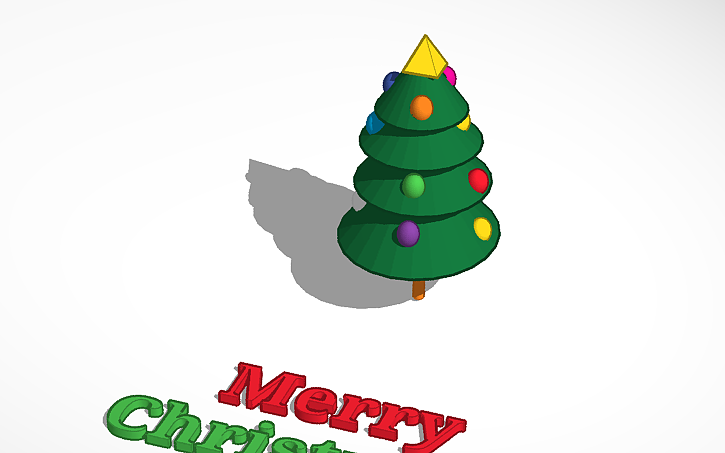 3D design Christmas Tree | Tinkercad
