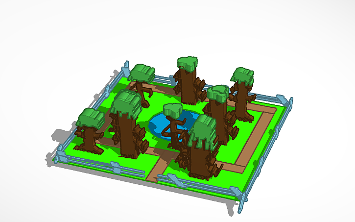 3D design Forest - Tinkercad