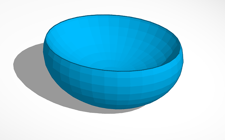 3D design bowl - Tinkercad