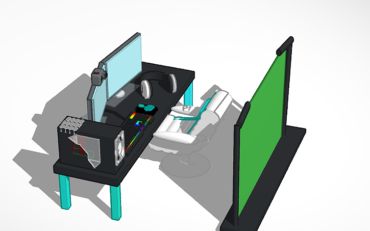 3D design Best Gaming Setup Made | Tinkercad