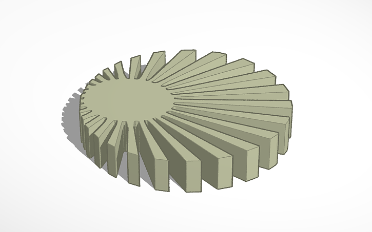 3D design jdm rising sun/ sunburst | Tinkercad