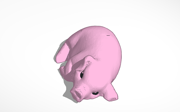 3D design Sleeping Baby Pig - Tinkercad