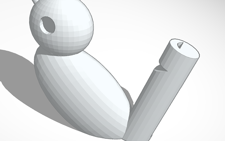 3D design Bird Whistle - Tinkercad