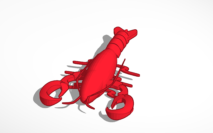 3D design lobster | Tinkercad