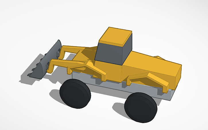 3D design Working Pay Loader - Tinkercad