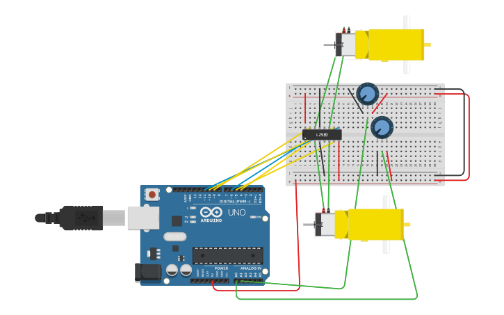 Circuit design s djoistik | Tinkercad