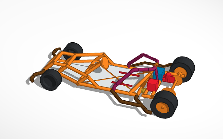 3D design GoKart V1 - Tinkercad