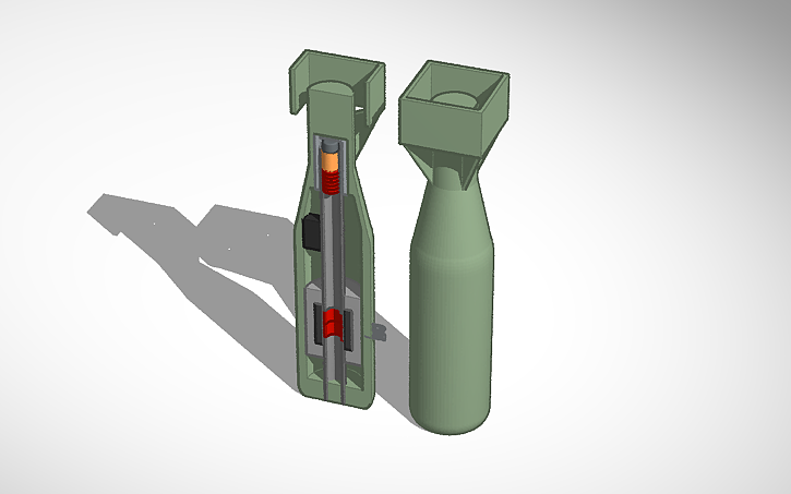 3D design «Little Boy» Atomic Bomb - Tinkercad