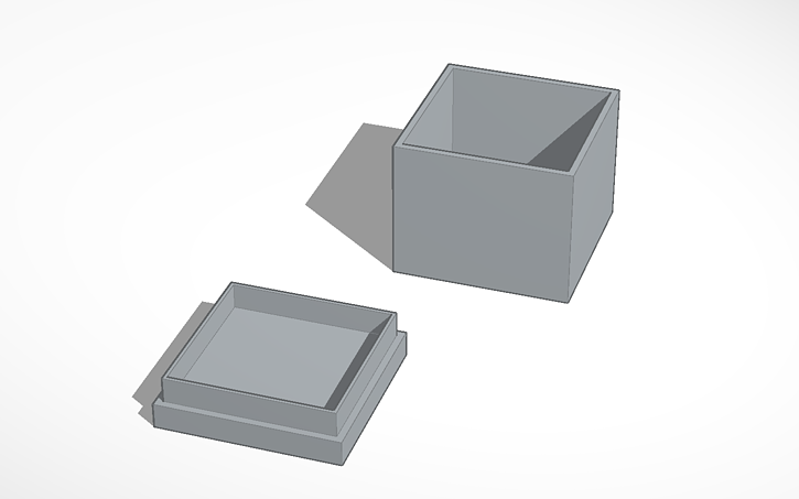 3D design Box that opens - Tinkercad