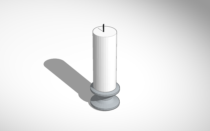 3D design Candle - Tinkercad