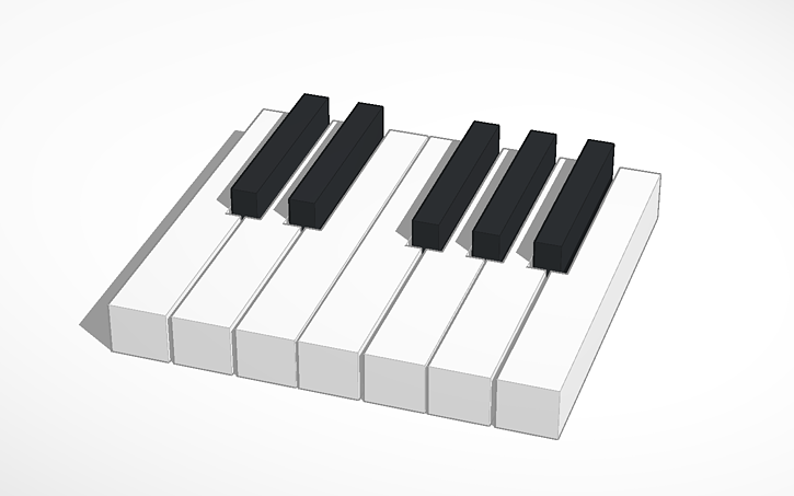 3D design Keyboard - Tinkercad