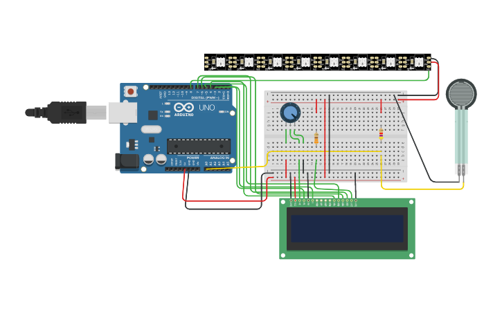 Circuit design Fuerza | Tinkercad