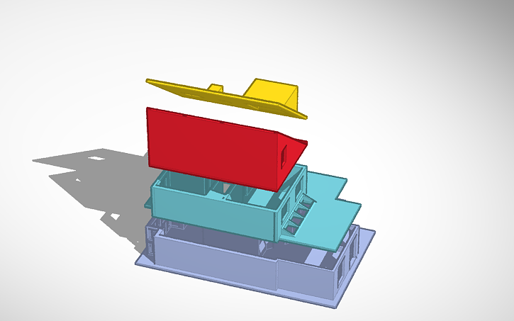 3d Design 3d Exploded View House Tinkercad