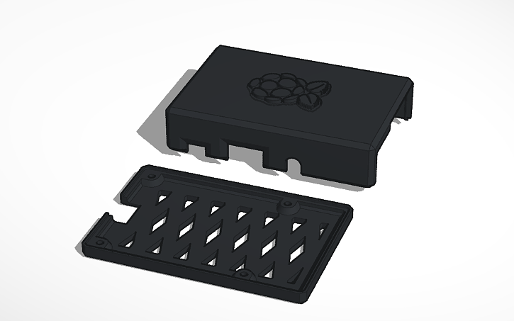 3D design Raspberry pi case - Tinkercad