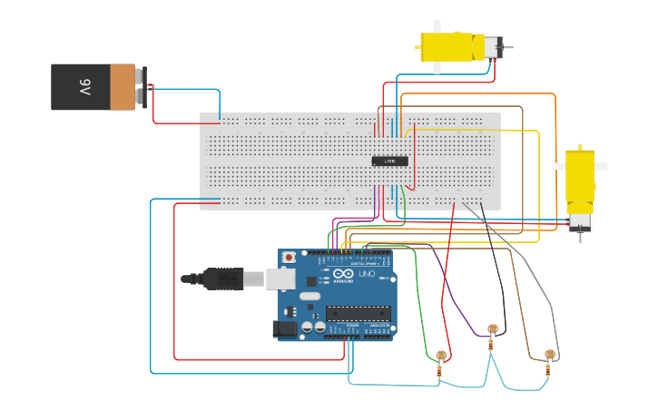 Circuit design Task 3 CDI | Tinkercad