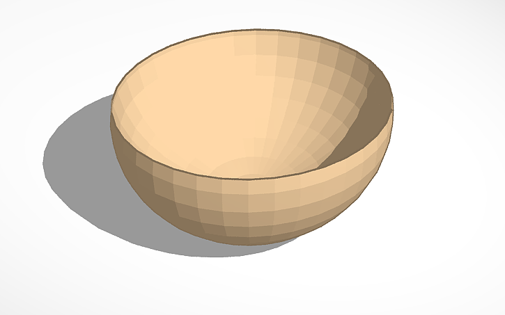 3D design bowl | Tinkercad