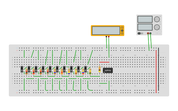 Circuit design Summing Amplifier | Tinkercad Circuit design Summing Amplifier | Tinkercad