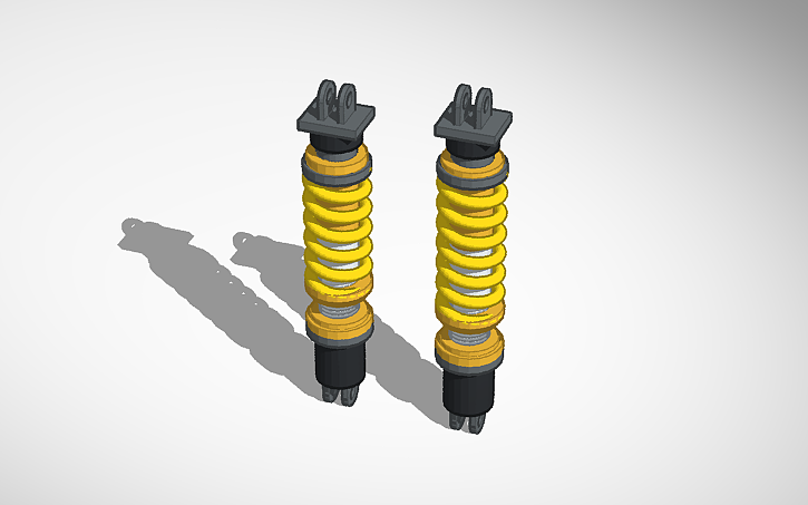 3D design Race Coilover - Tinkercad