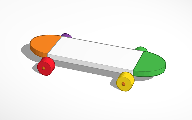 3D design skateboard project | Tinkercad