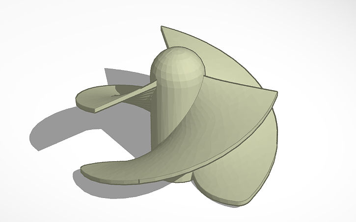 3D design Water propeller - Tinkercad