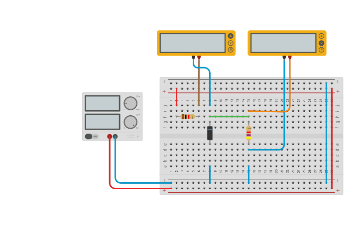 Circuit design LAB 3 ZENER DIODE - Tinkercad