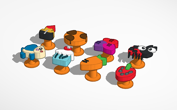 3D design Croc charms - Tinkercad