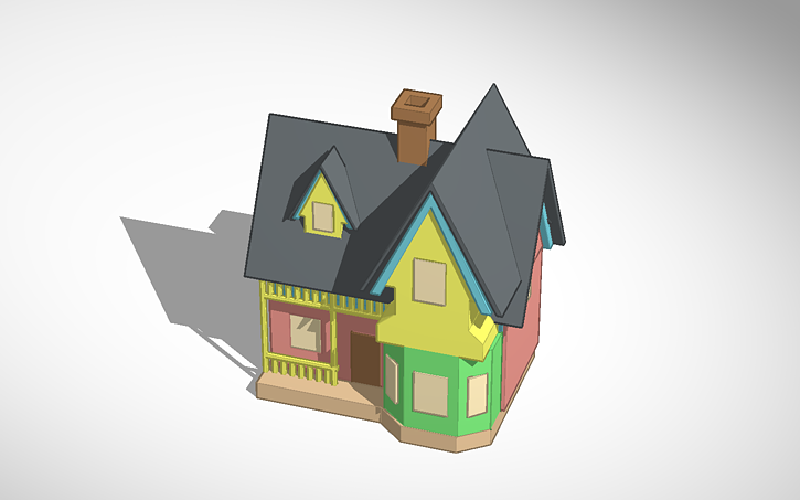 3D design Up House - Tinkercad