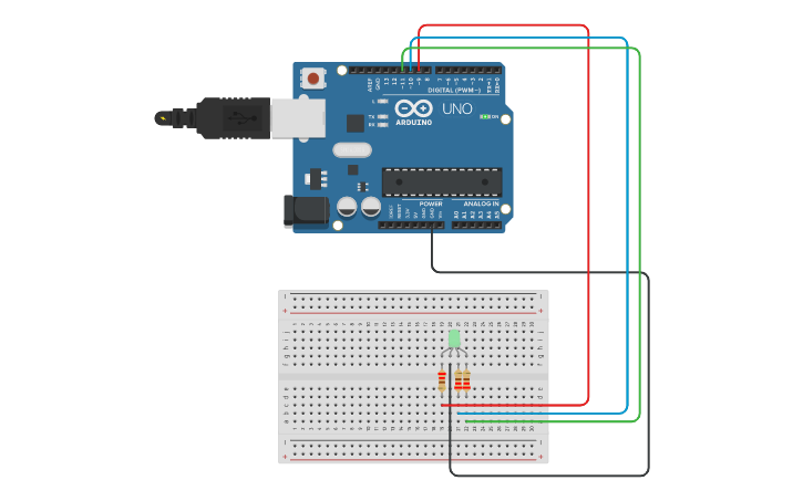 Circuit design RGBName | Tinkercad