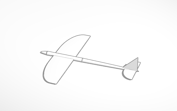 3D design Glider - Tinkercad
