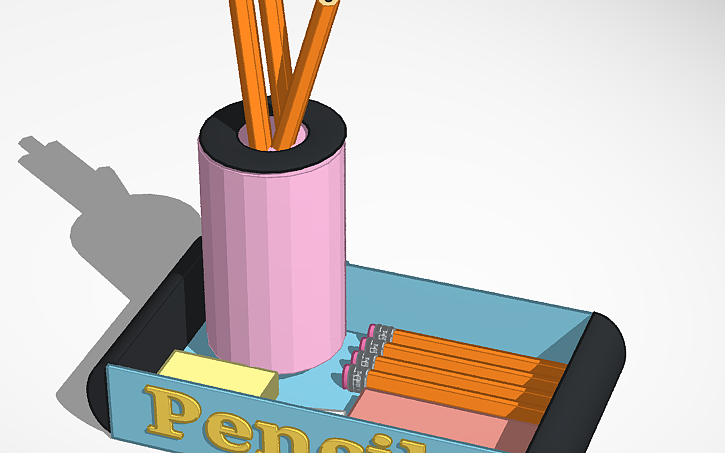 3D design Desk Organizer Comp - Tinkercad