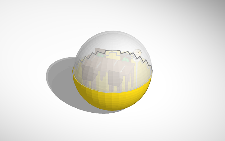 3D design 3D capsule toys 1B [11] - Tinkercad
