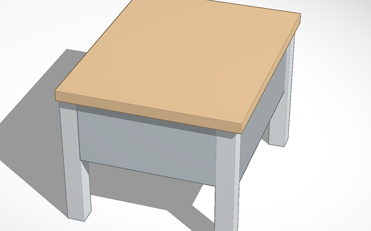 3D design Desk - Tinkercad