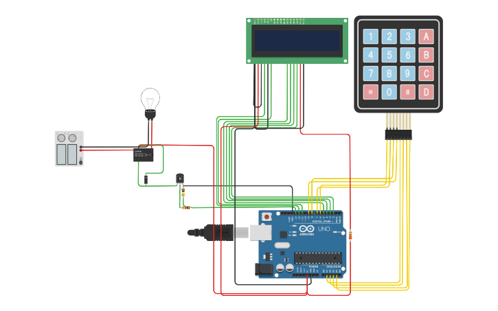 Circuit Design Password Based Electronic Security System Tinkercad