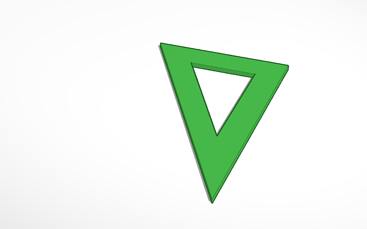 3D design 30 60 Right Triangle - Tinkercad