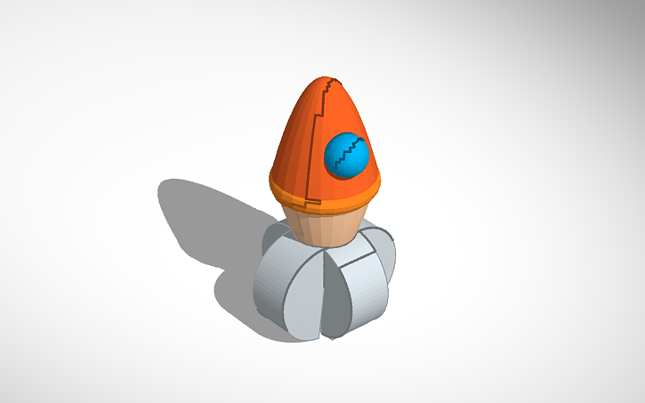 3D design cohete super - Tinkercad