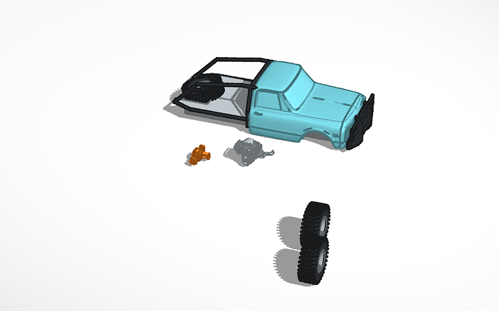 3D design Chevy rock crawler body - Tinkercad