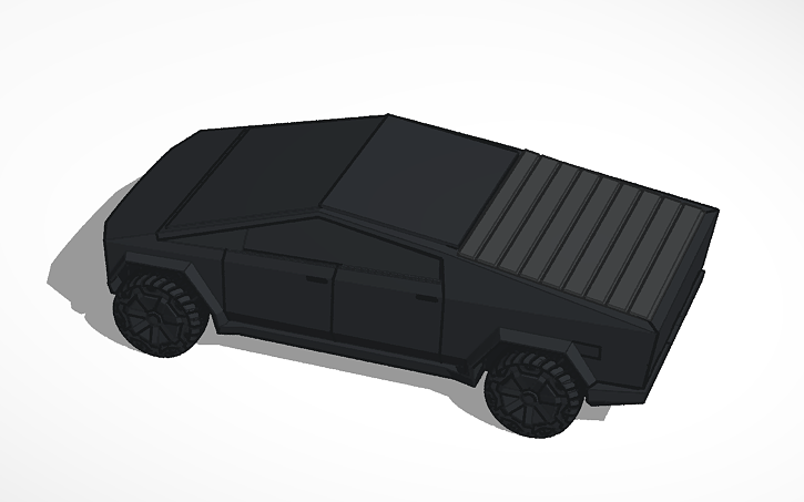 3D design Tesla Cybertruck - Tinkercad