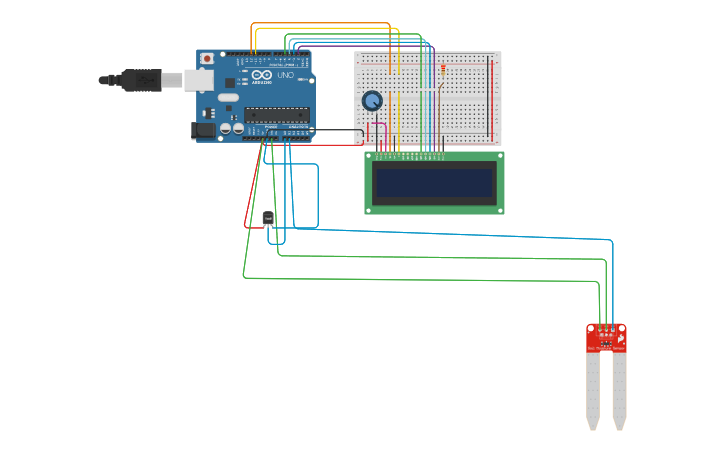 Circuit design smart garden - Tinkercad