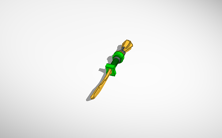 3D design Lloyd's Season 11 Golden Sword - Tinkercad