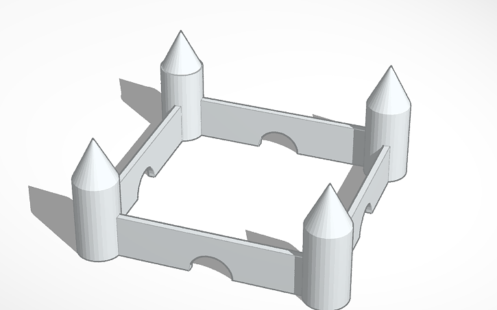3D design Castle Walls - Tinkercad