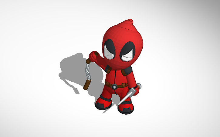 3D design Deadpool (Ready for Print) - Tinkercad