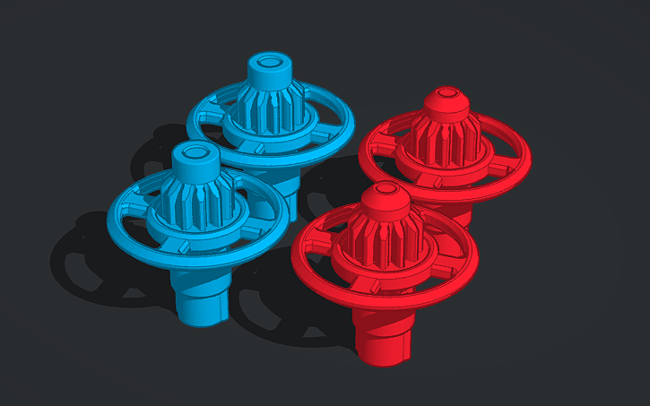 3D design Beyblade X Disc Flat and Disc Taper bit - Tinkercad