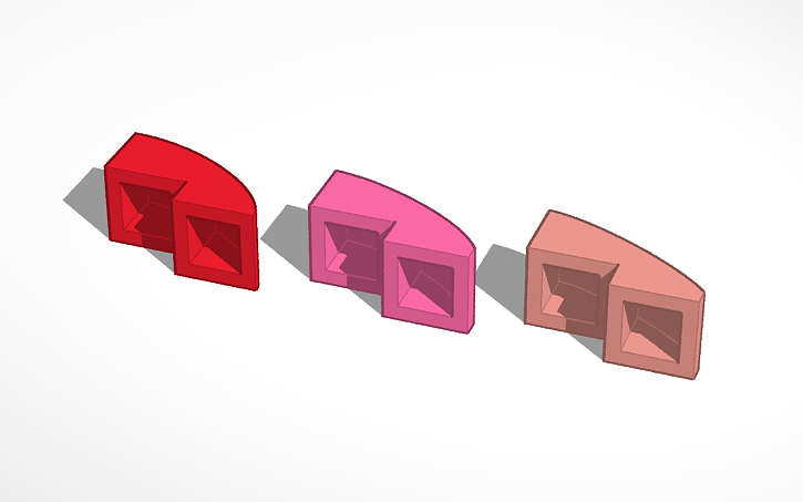 3D design lego slope curved - Tinkercad