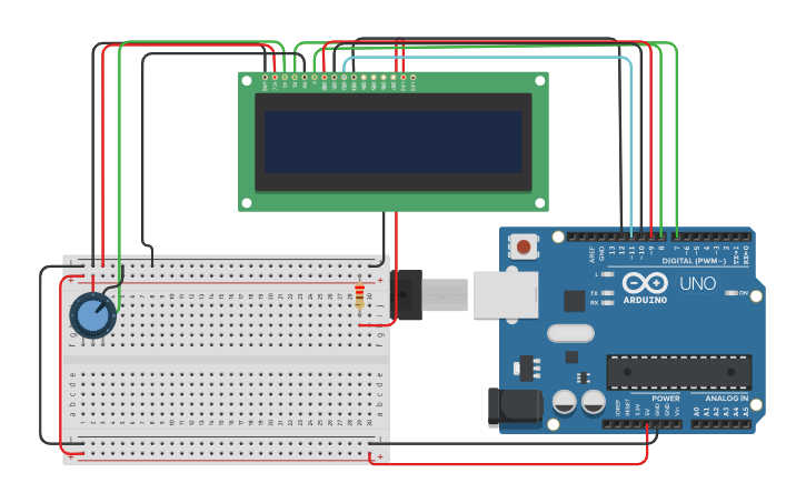 Circuit design circuito lcd - Tinkercad