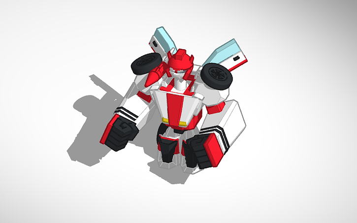 3D design Transformers Battle Masters Red Alert Statue [Head Up ...