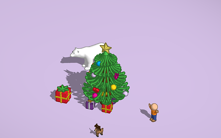 3D design holiday scene | Tinkercad