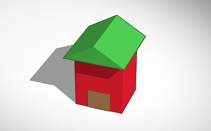 3D design mini house | Tinkercad